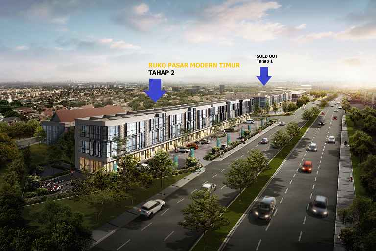 Ruko Pasar Modern Timur Tahap 2 Harga Mulai Dari Rp 3,2 M