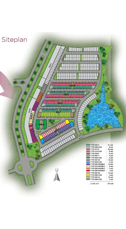Cluster Lavesh Harapan Indah - Rumah Modern View Danau