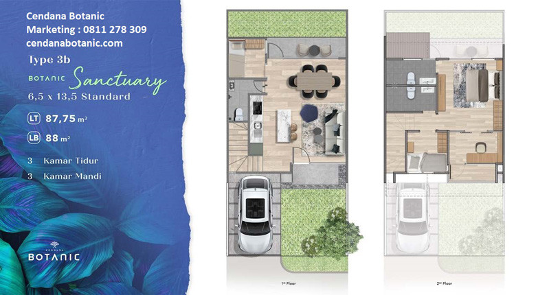 Cendana Botanic- Cluster baru bergaya modern minimalis