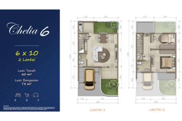 Chelia Summarecon Crown Gading – Rumah 2-3 Lantai Modern